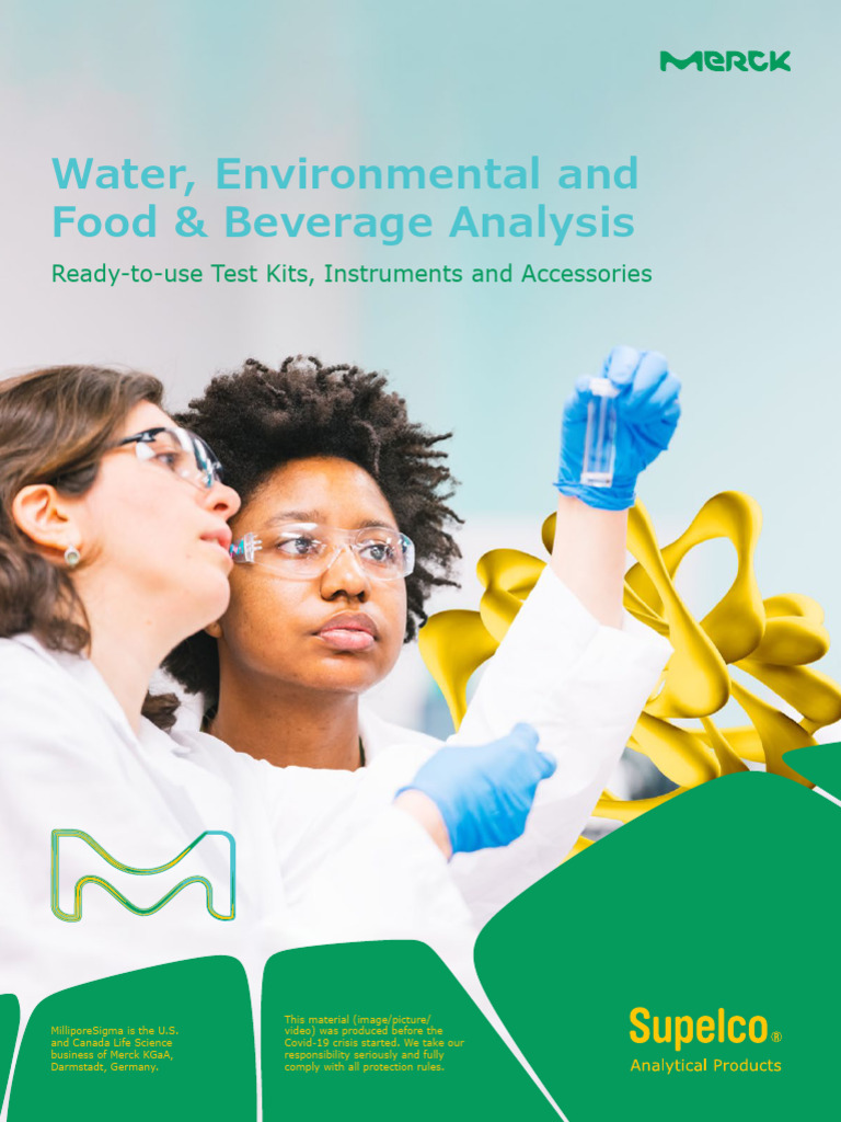 Water Food and Envirement Kit Catalogue MERCK | PDF | Chlorine | Magnesium