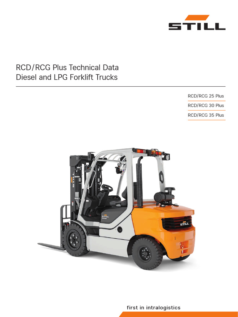 Fiche Technique RCD - RCG 25-35 Plus - EN | PDF | Forklift | Truck
