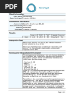 Borderline Personality Questionnaire BPQ Sample Report Scoring | PDF ...