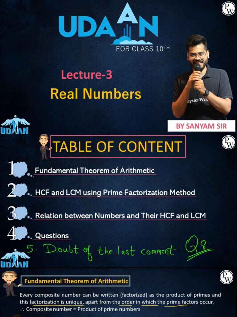 Real Numbers 03 - Class Notes | PDF