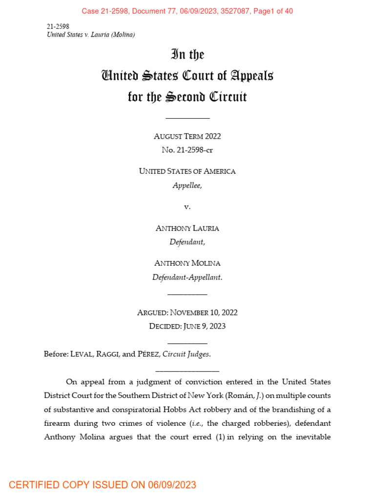 Second Circuit Decision | PDF | Fourth Amendment To The United States ...