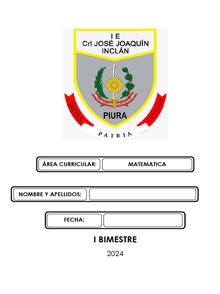 Examen Bimestral de Matematica 2b | PDF