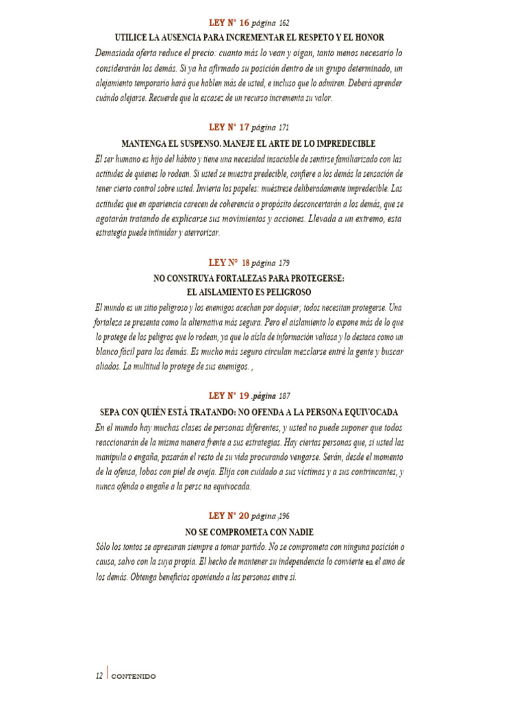 Las 48 Leyes Del Poder-8 | PDF