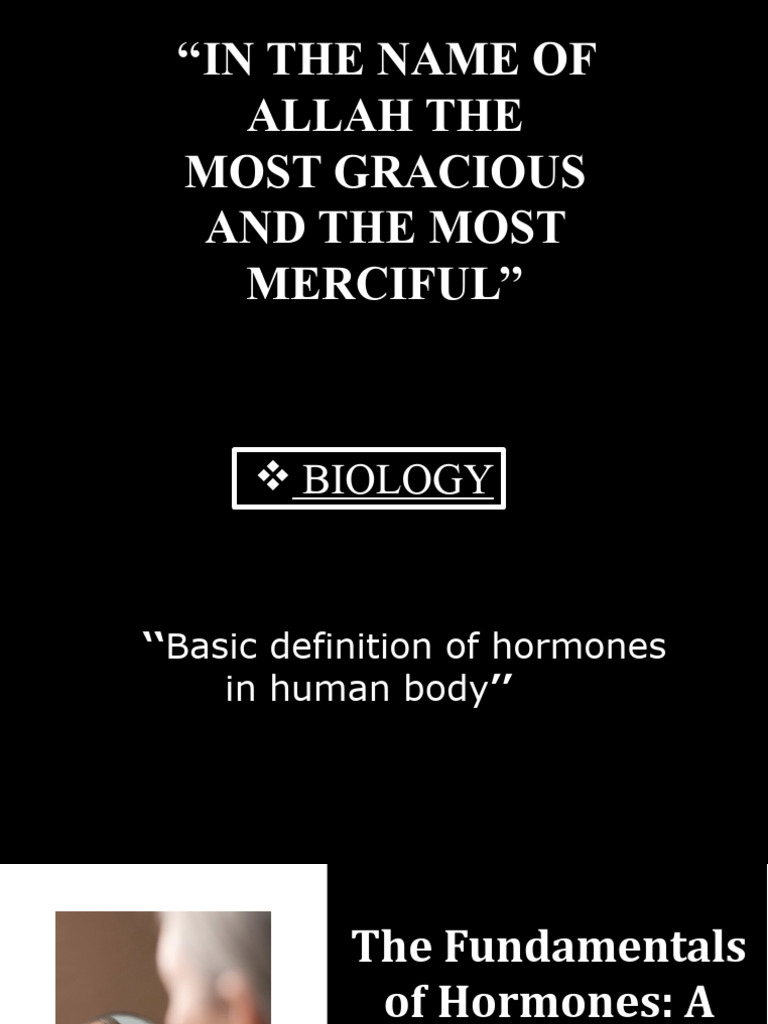 Basic Definition of Hormones | PDF | Endocrine System | Hormone
