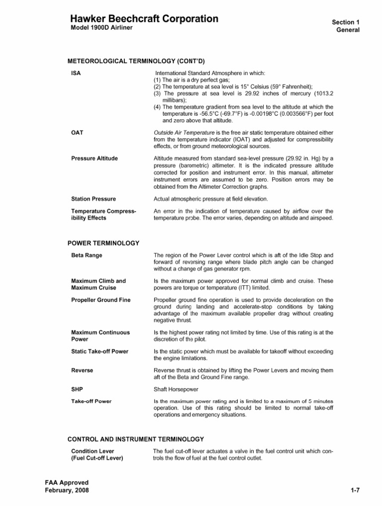 B1900D AFM Complete Manual Entire Fleet - PDF - Documents-1 | PDF
