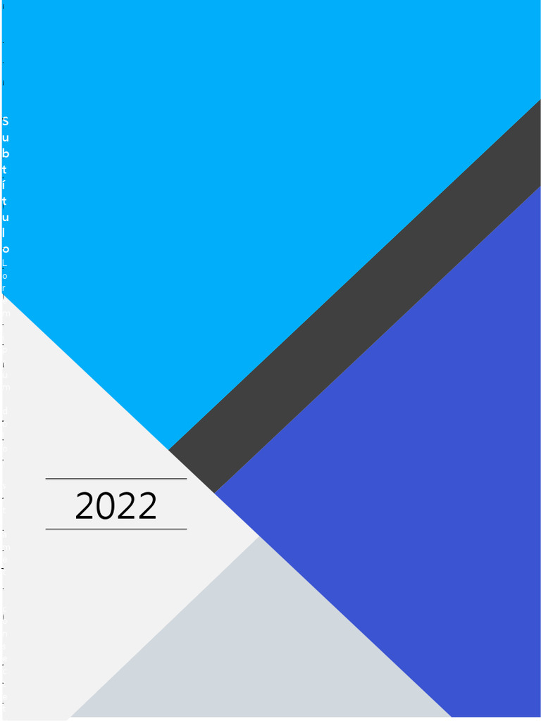 Portada Formas Azules Formal | PDF