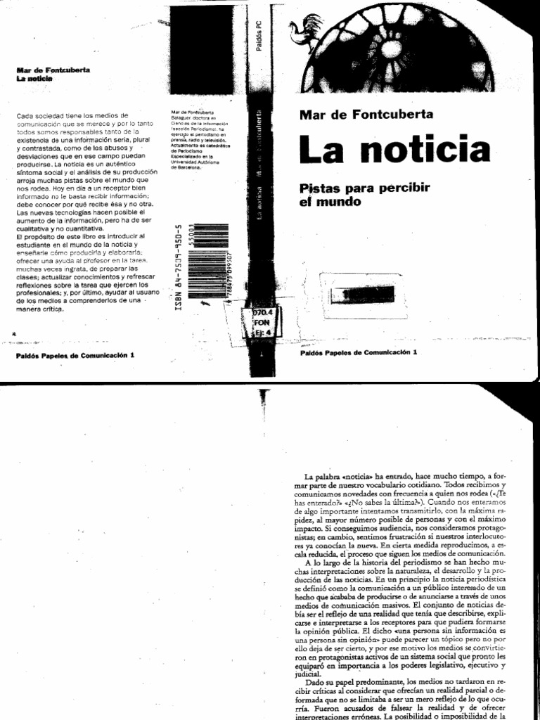 5 Mar de Fontcuberta Pistas para Percibir El Mundo La Noticia | PDF