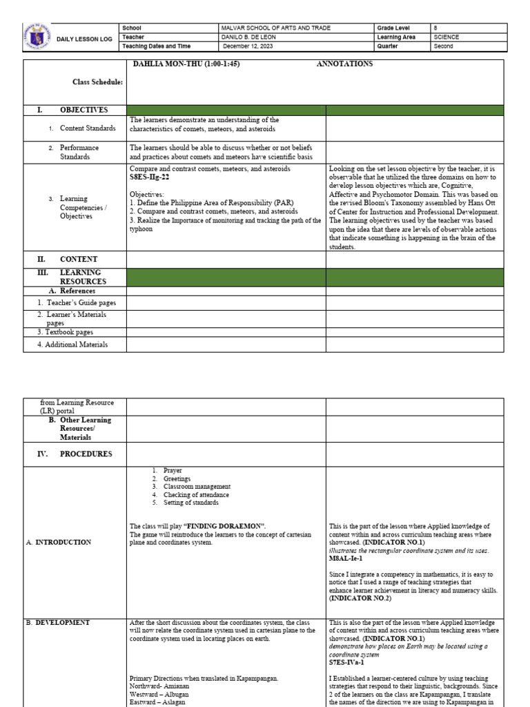 COT 2nd QUARTER | PDF | Learning | Teachers