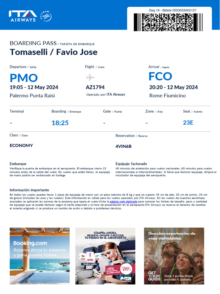 Your Boarding Pass-3 | PDF | Aeropuerto | Aviación Civil