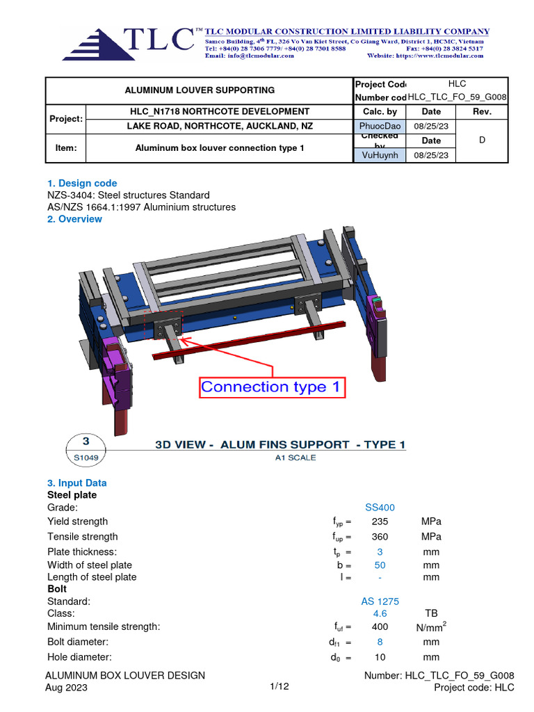 Aluminum Box Louver Design Guide | PDF | Bending | Strength Of Materials