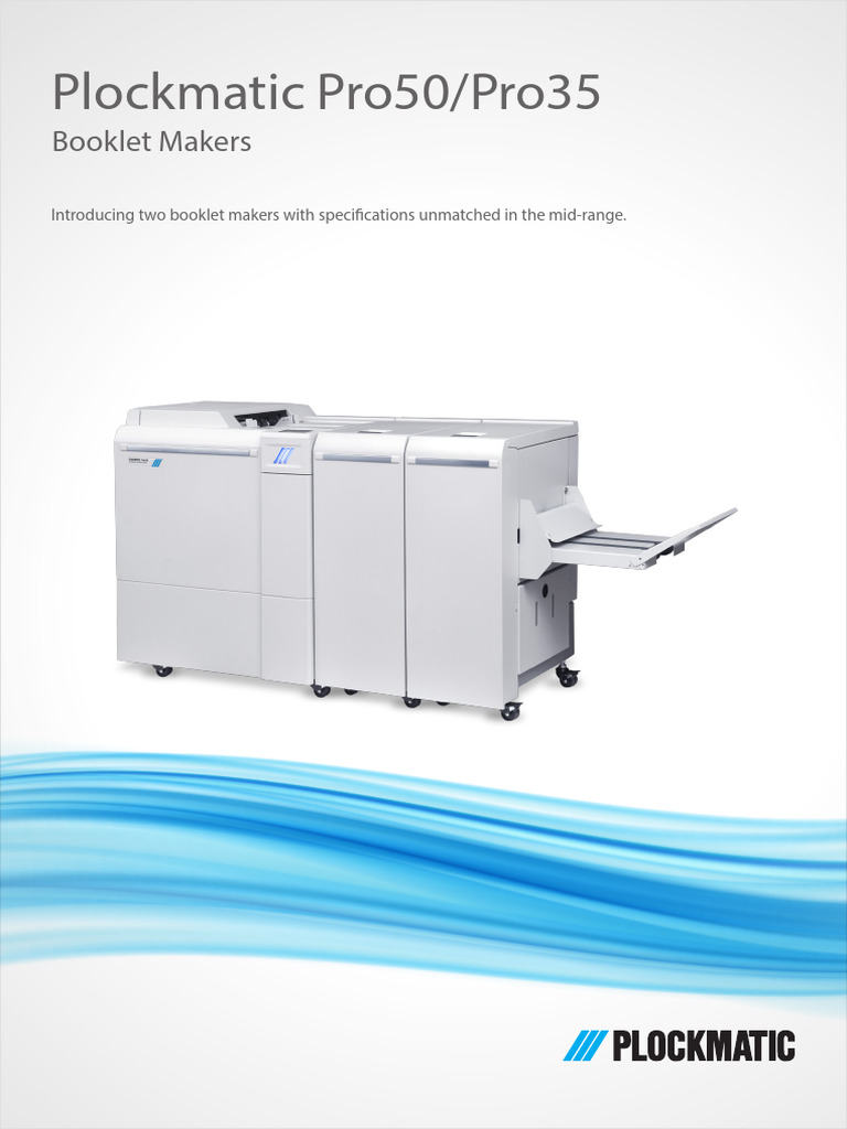 Booklet Makers for Print Providers | PDF | Paper | Office Equipment