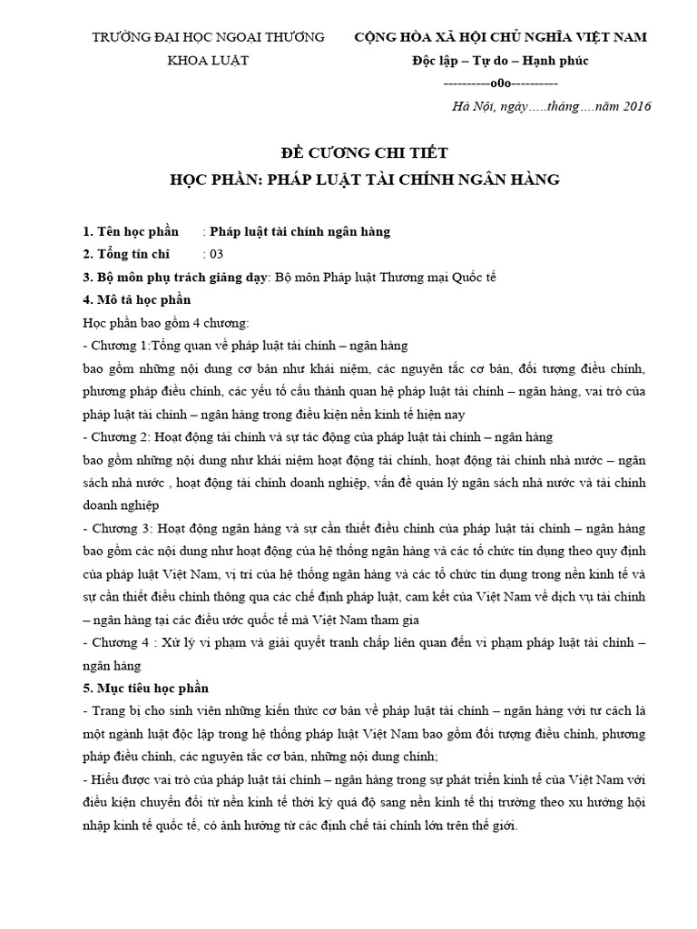 LTMQT.34. PLU302 Phap Luat Tai Chinh Ngan Hang | PDF