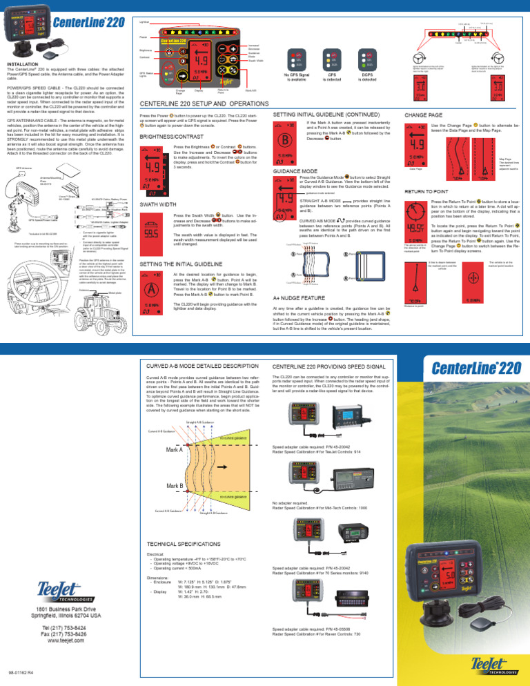 98-01162 Enus R4-Centerline220 Userguide | PDF | Radar | Global ...