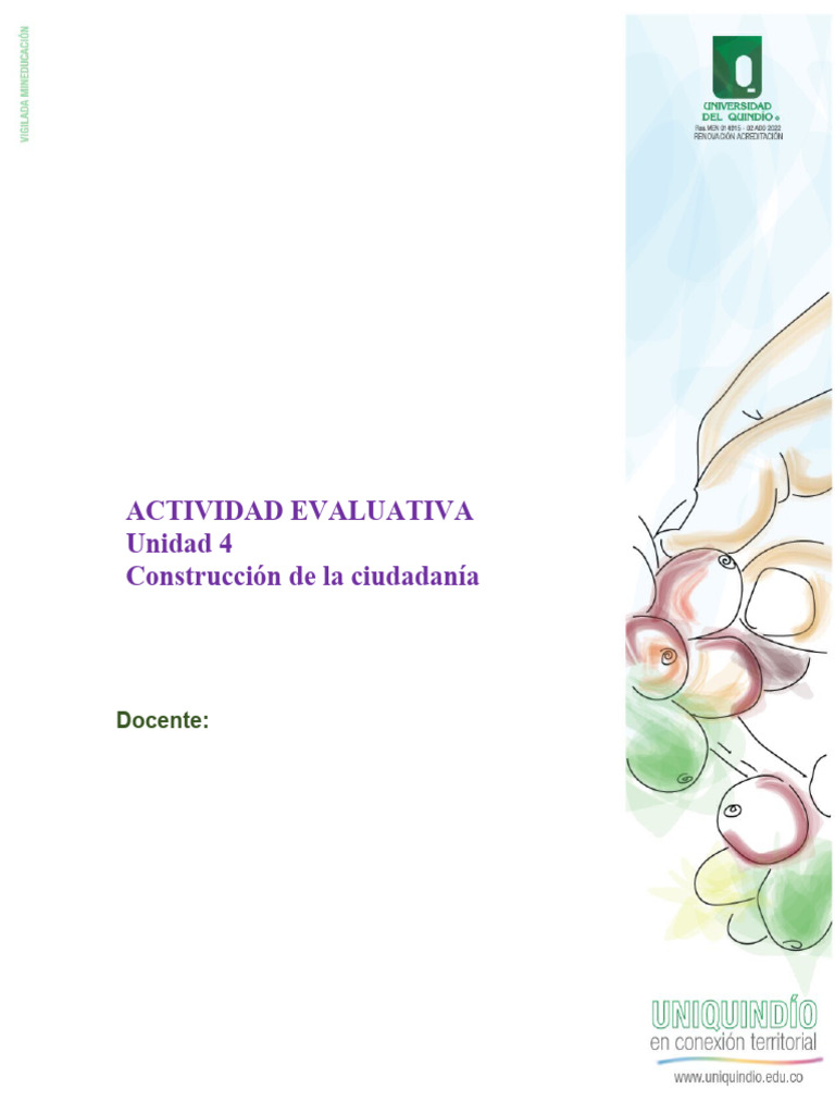 Actividad Evaluativa 4 Construccion de la ciudadania | Descargar gratis PDF | Ensayos