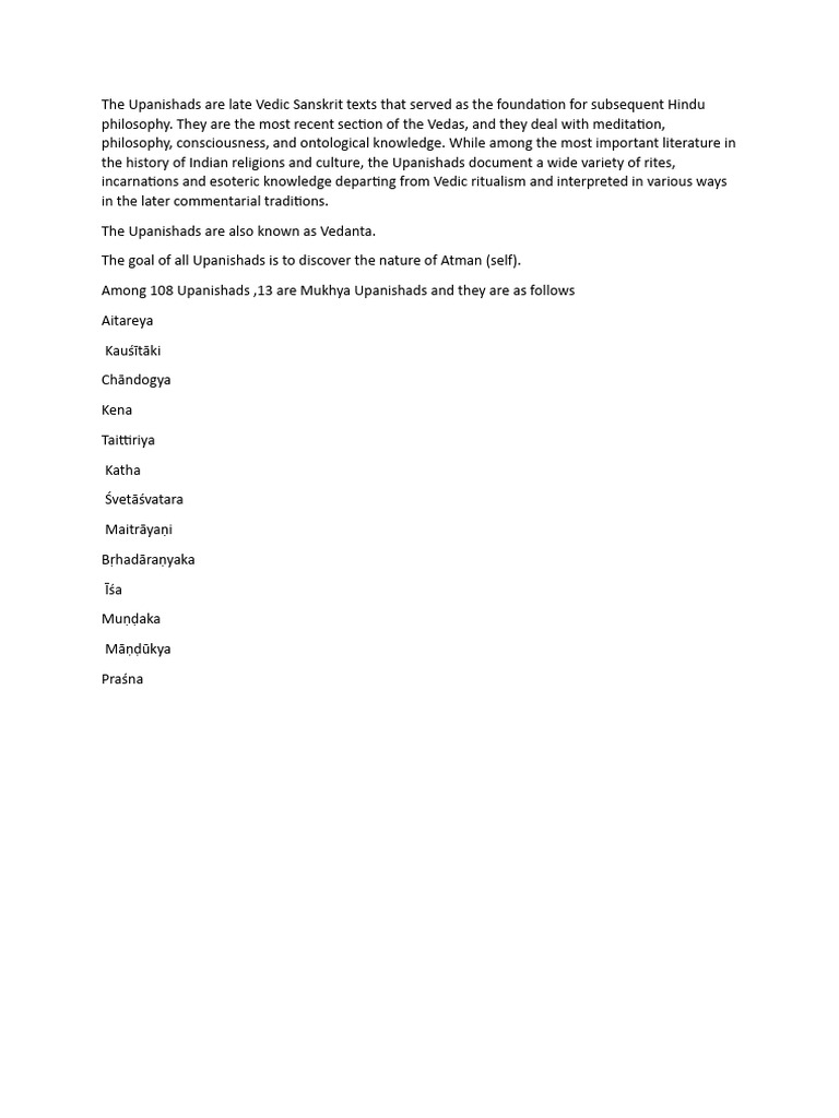Key Concepts of the Upanishads | PDF | Religion & Spirituality