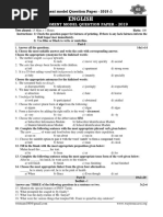 12th English Quarterly Exam 2024 Model Question Paper With Answer Key PDF Download | PDF | Literacy