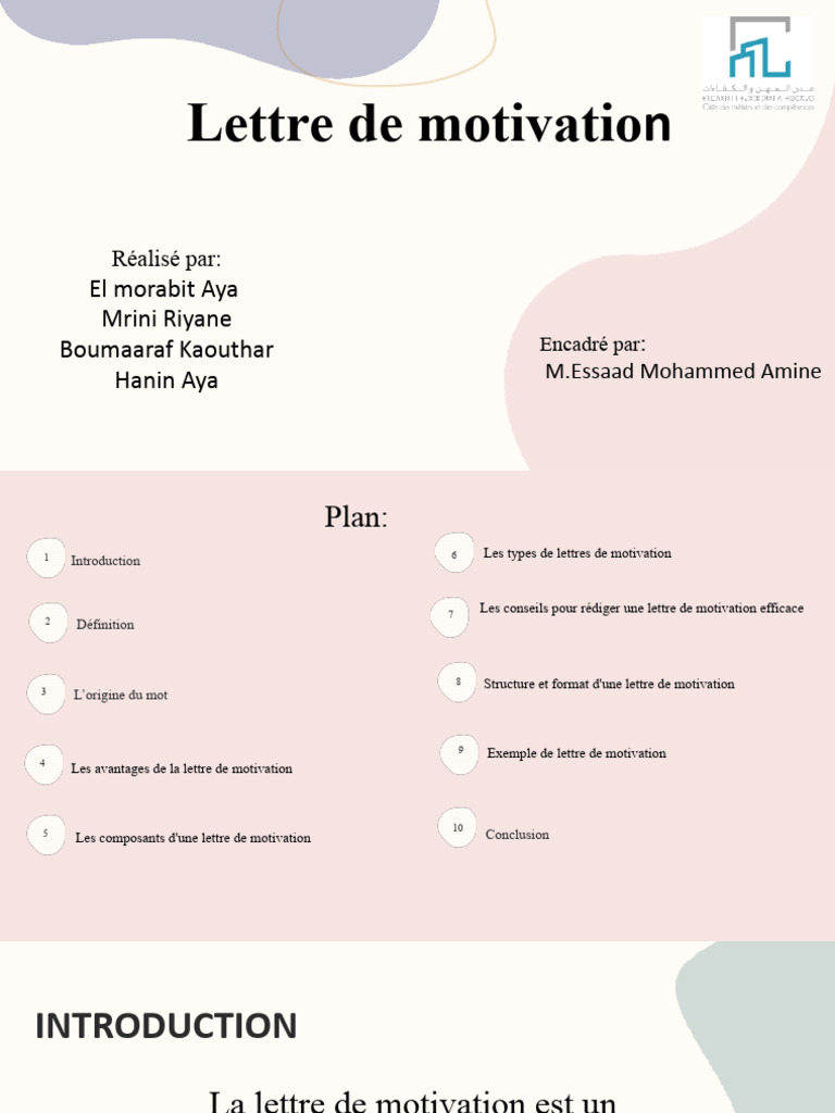 Guide complet sur la lettre de motivation | PDF | Motivation | Motivant