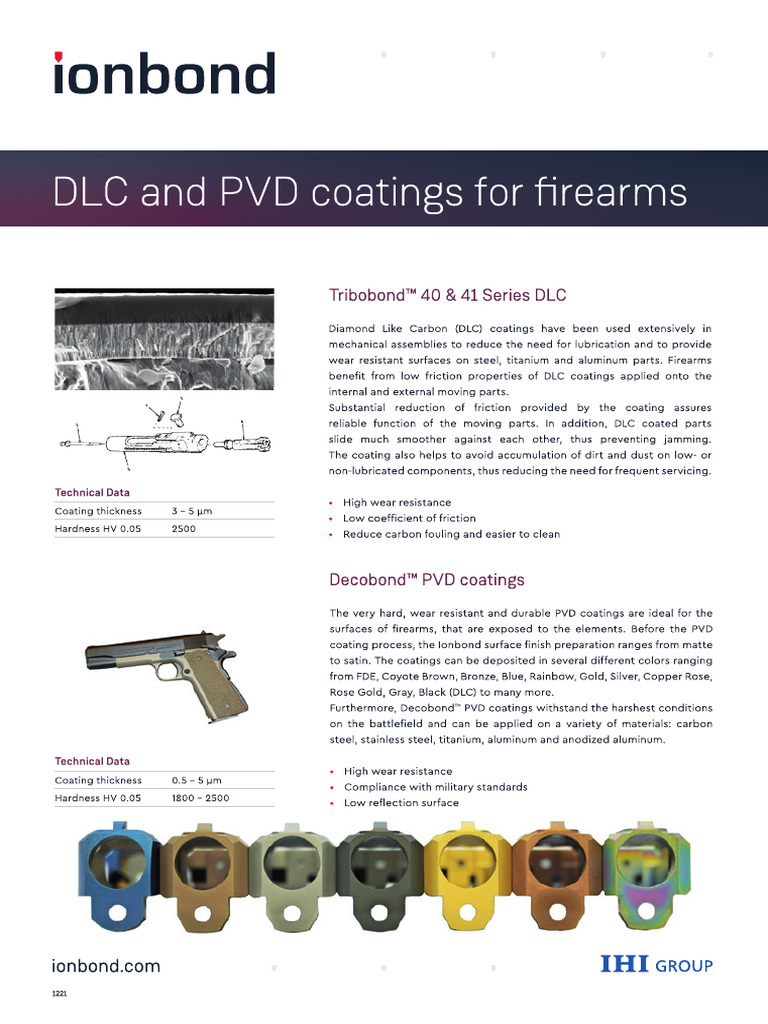 IONBOND FACT SHEET Firearms OS | PDF