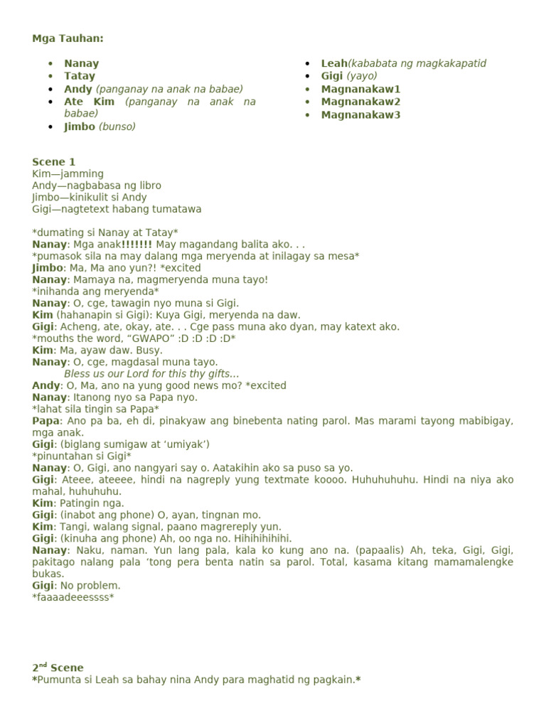 Toaz - Info Filipino Script Edited PR | PDF