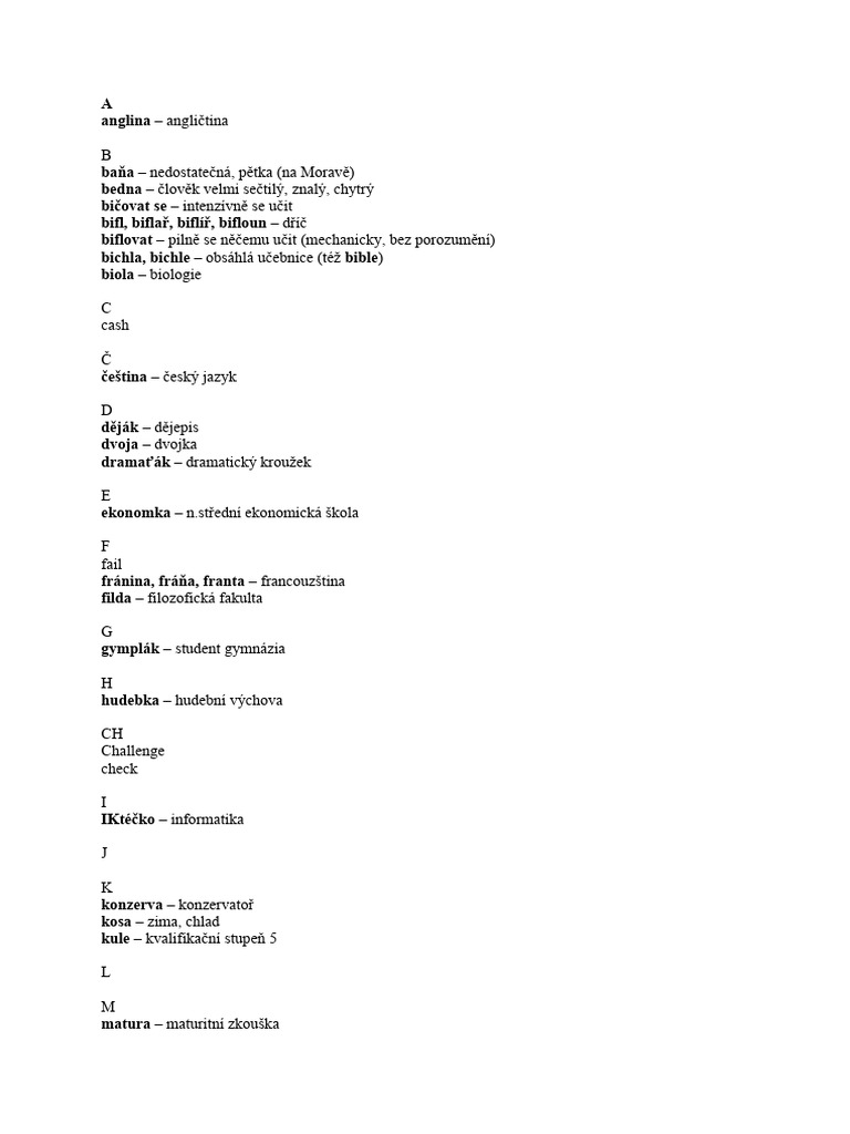 Slovník Slangu | PDF