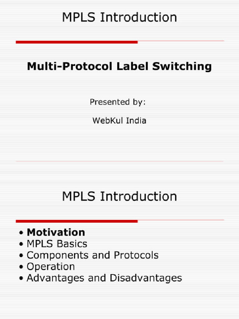 MPLS | PDF