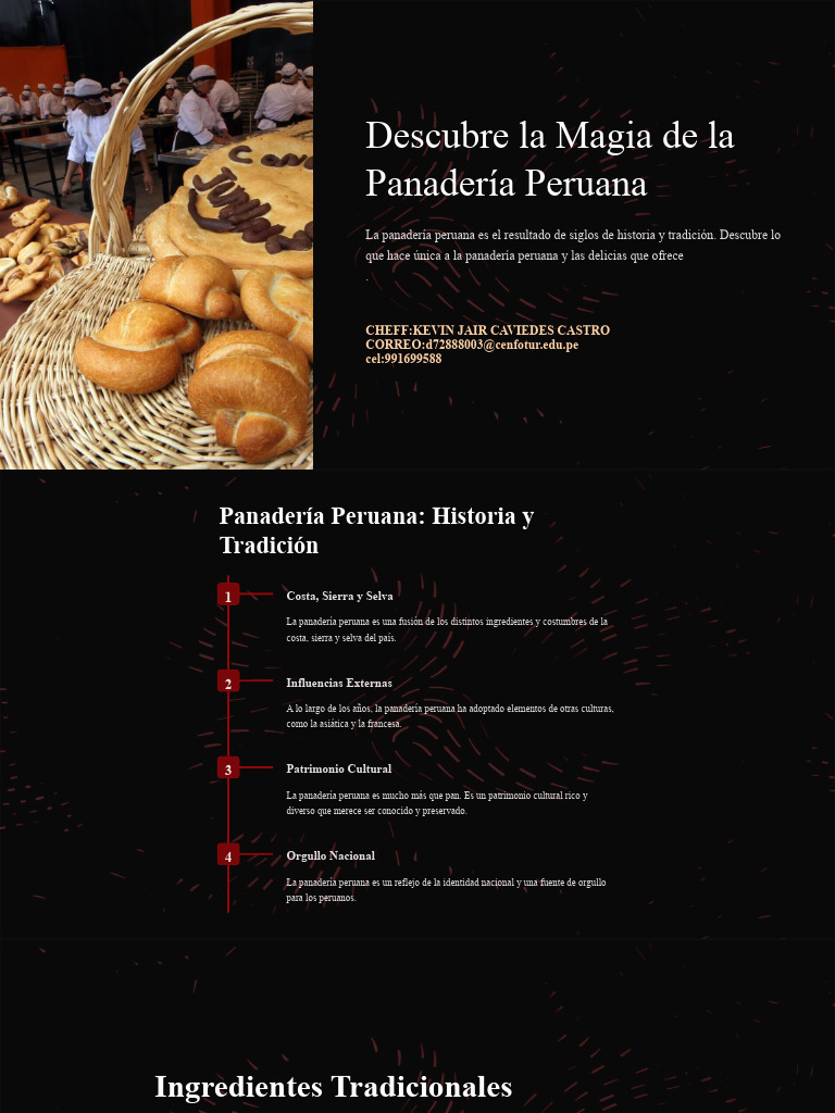 Descubre La Magia de La Panaderia Peruana | PDF | Panes | Maíz