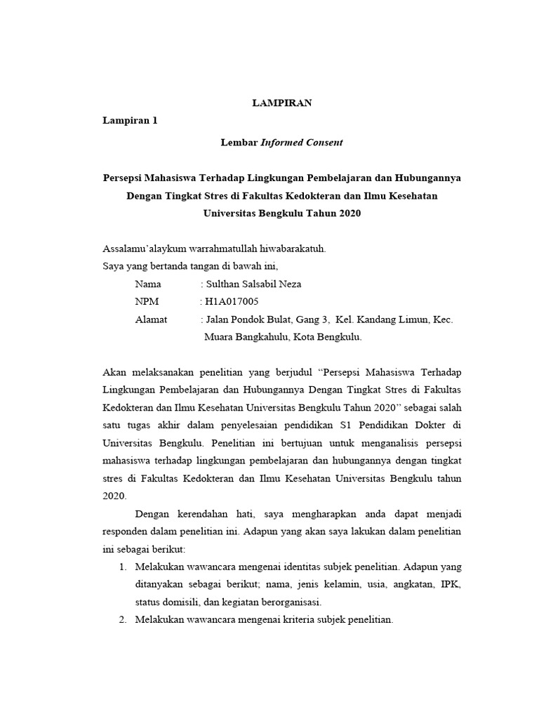 Lampiran Skripsi | PDF