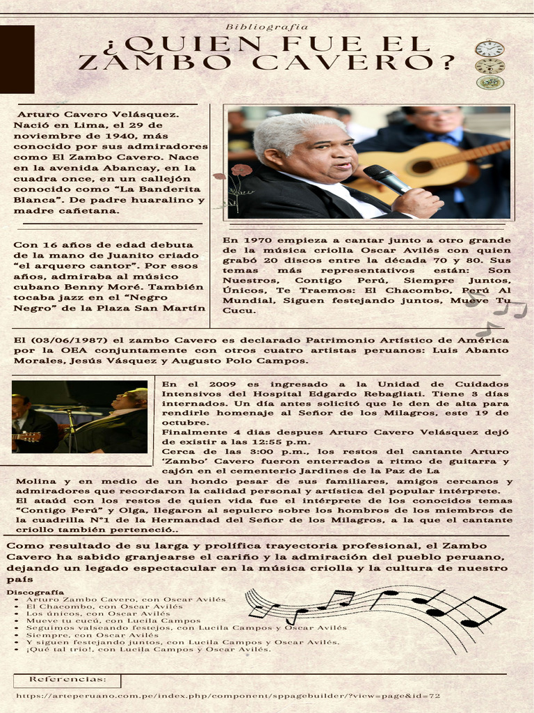 Infografía de El zambo cavero | PDF | Perú