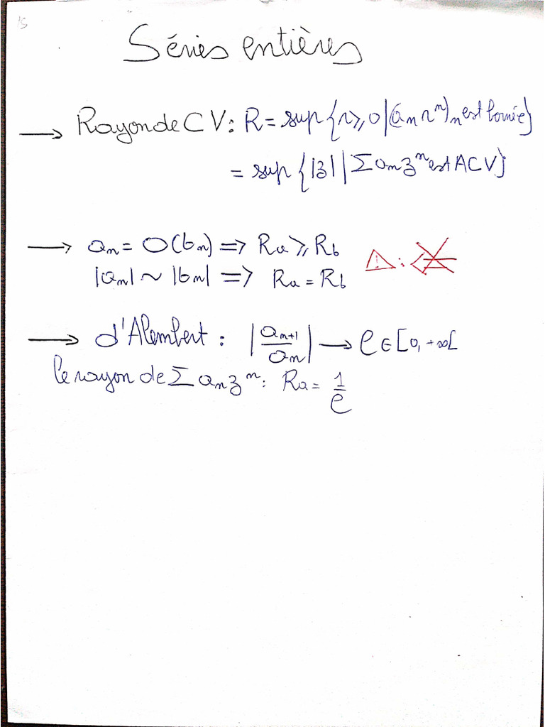 Series entieres | PDF