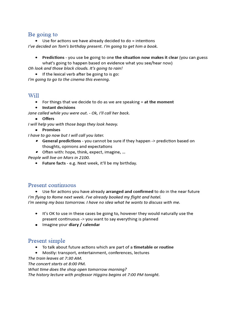 Future Tenses Pdf Languages Foreign Language Studies