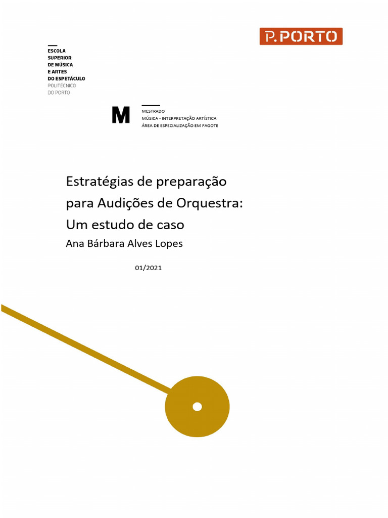 Ana Lopes MIA 2021 | PDF | Psicologia | Orquestras