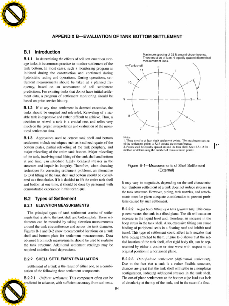 Settlement API-653 | PDF | Mathematical Optimization | Least Squares