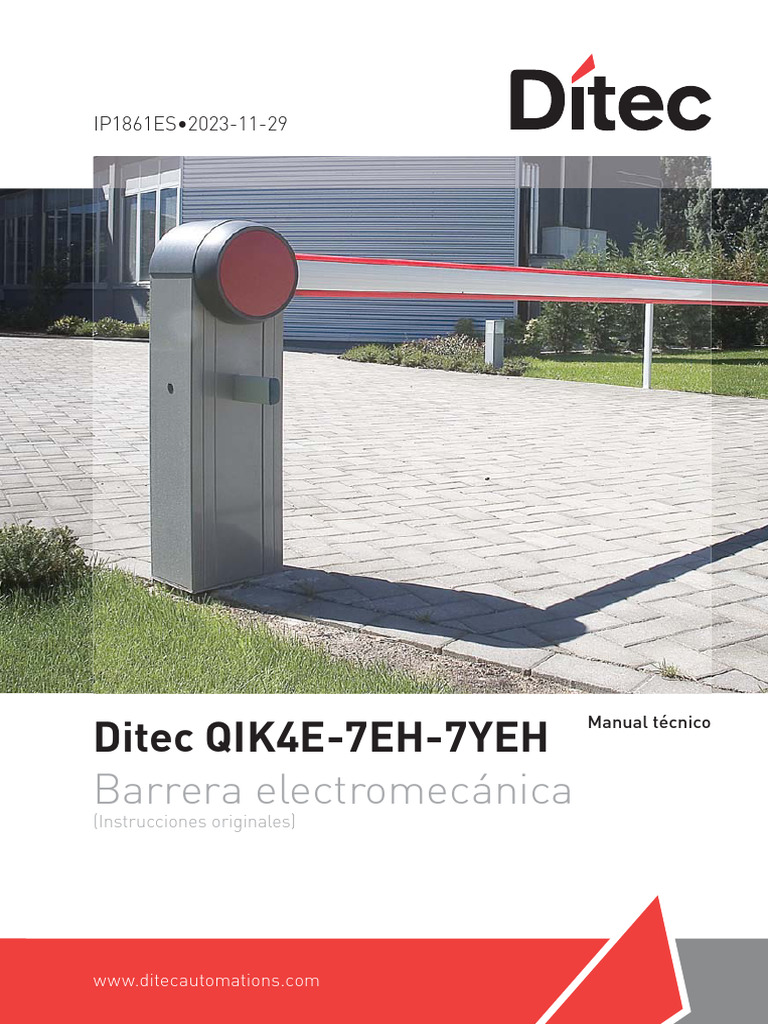 ES - Ditec QIK4E-7EH Manual Tecnico | PDF | Residuos | Cambiar
