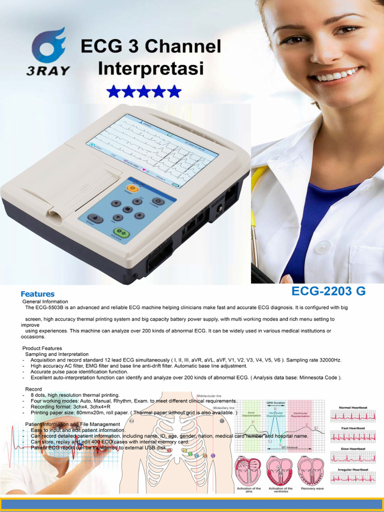 ECG 3ray 3 Channel 2203G | PDF