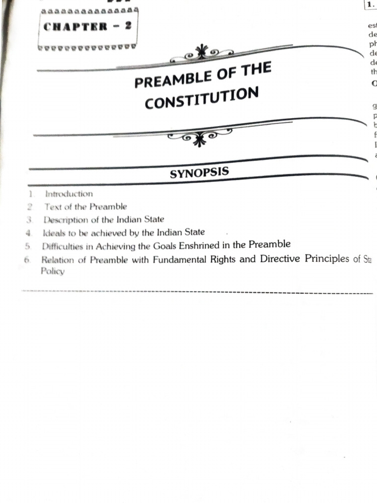 Preamble of Indian Constitution | PDF