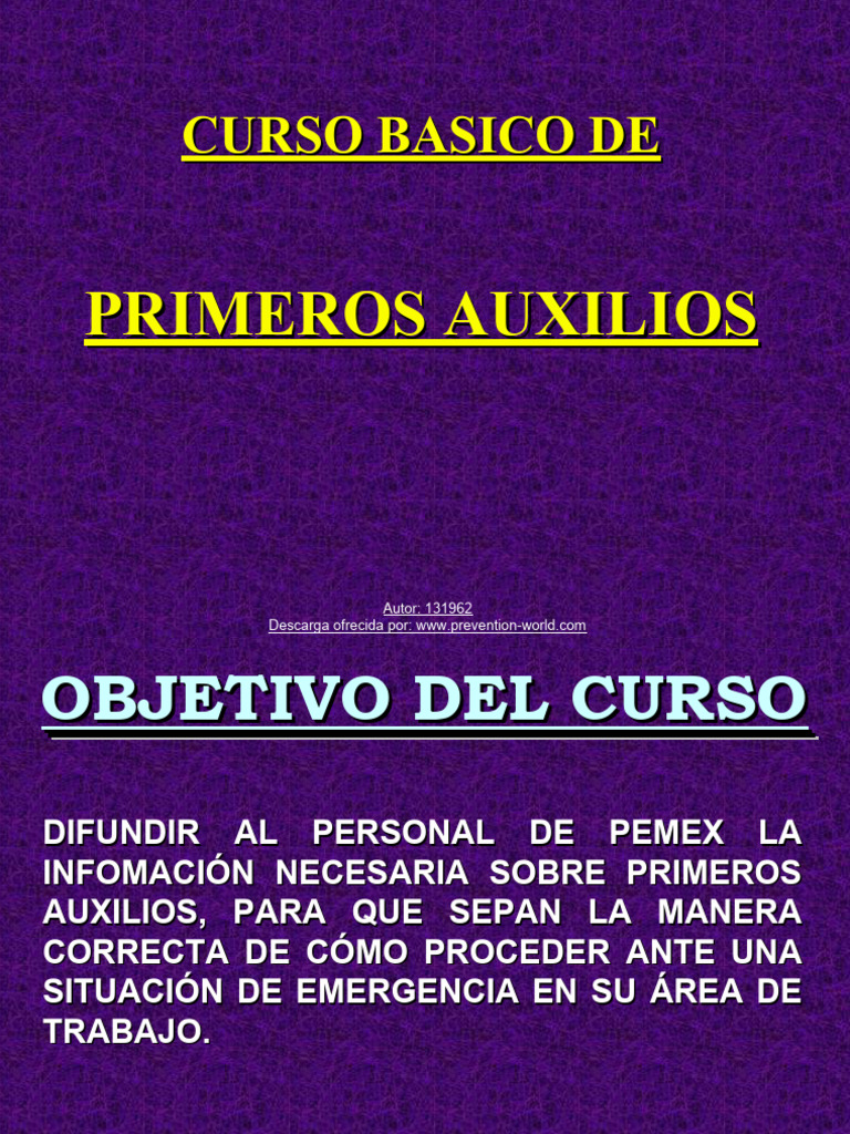 Primeros Auxilios | PDF | Reanimación cardiopulmonar | Quemar