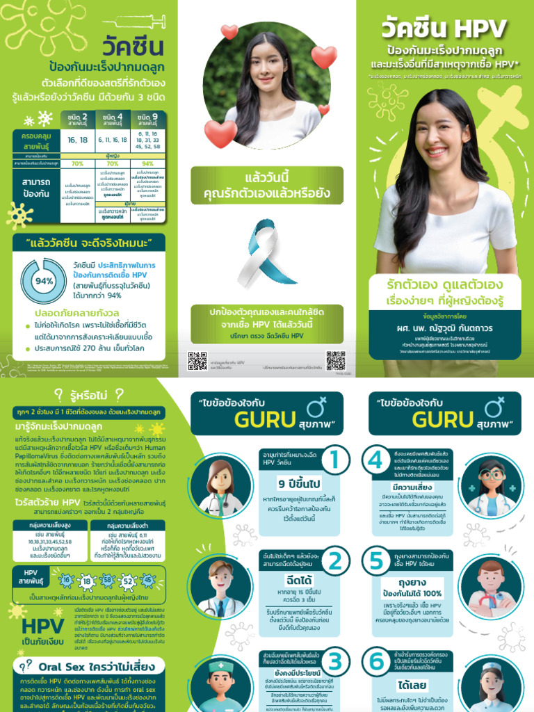 ผู้หญิง 2023 HPV Woman Brochure | PDF