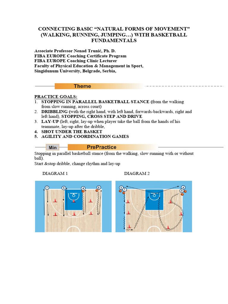 Prof.-NENAD-TRUNIC-CONNECTING-BASIC-FORMS-OF-MOVEMENT-WITH-BASKETBALL-FUNDAMENTALS | PDF