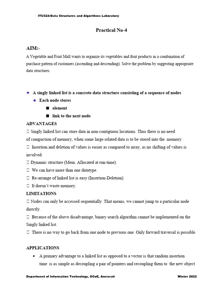 DSA Pract04 | PDF | Computer Data | Computer Programming