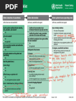 Surgical Safety Checklist 2024 Update | PDF | Anesthesia | Surgery