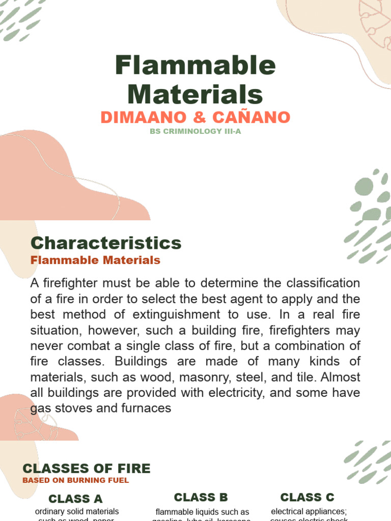 Fire Classification for Firefighters | PDF | Fires | Transparent Materials