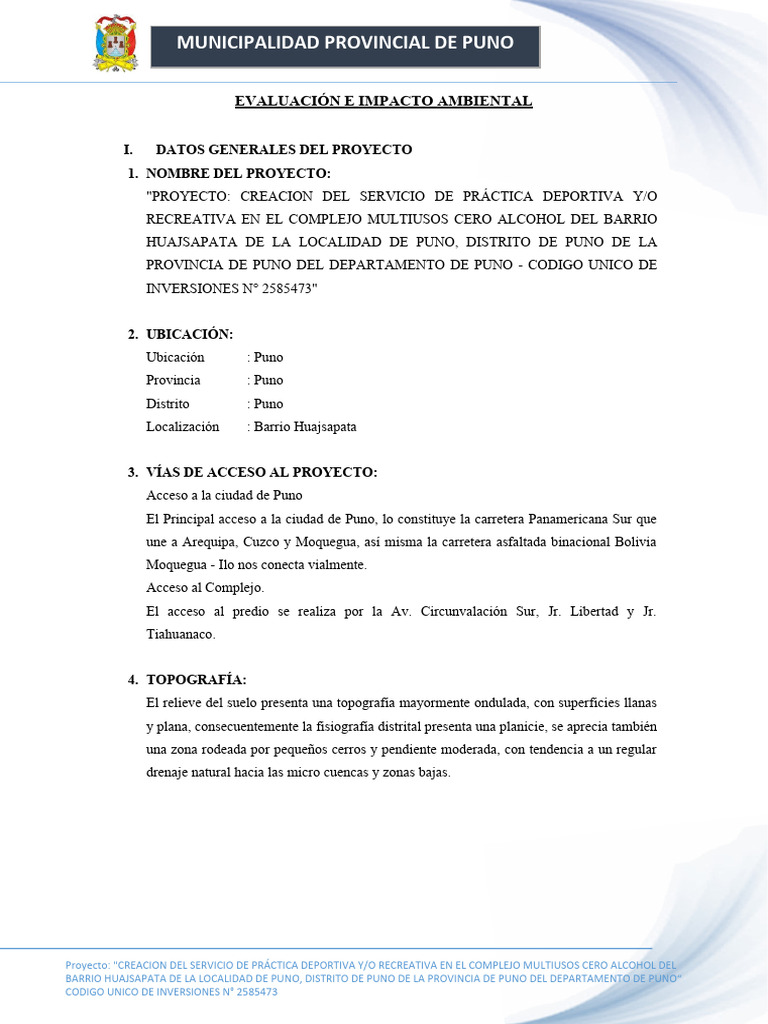 Impacto Ambiental | Descargar gratis PDF | Residuos | Evaluación de impacto ambiental