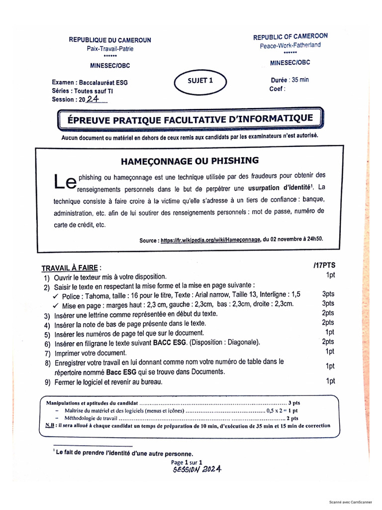 TP Info Bacc 2024 | PDF