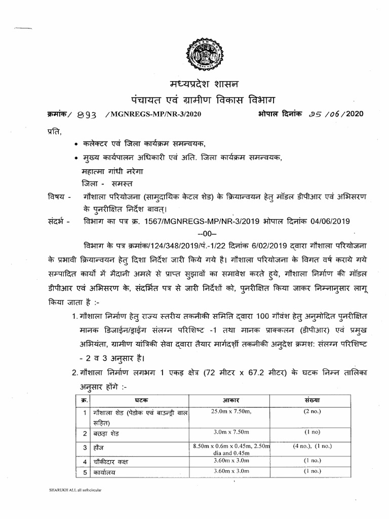 Goushala Letter 893 Date 25.05.2020 With All Parishist | PDF | Teaching ...