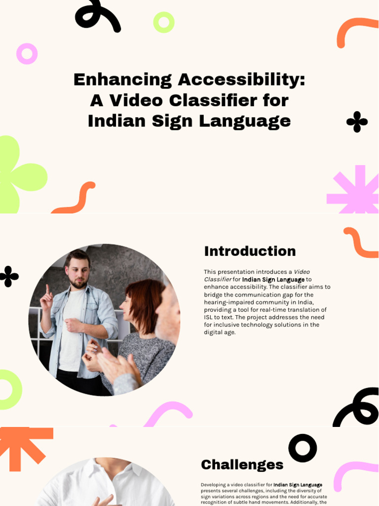 Indian Sign Language Video Classifier | PDF | Accessibility | Sign Language