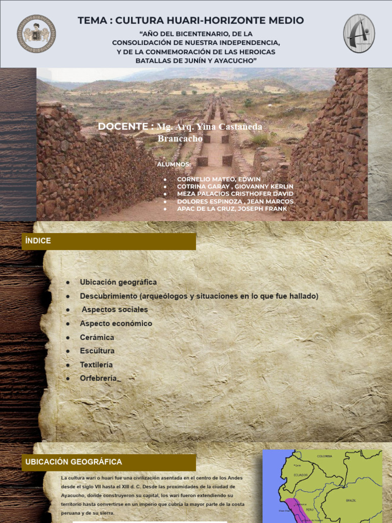 Cultura Huari: Historia y Arte Andino | PDF