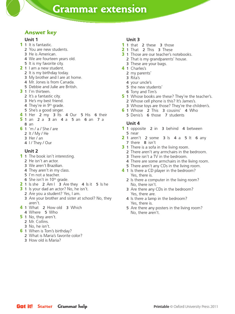 Grammar Exercises for Beginners | PDF