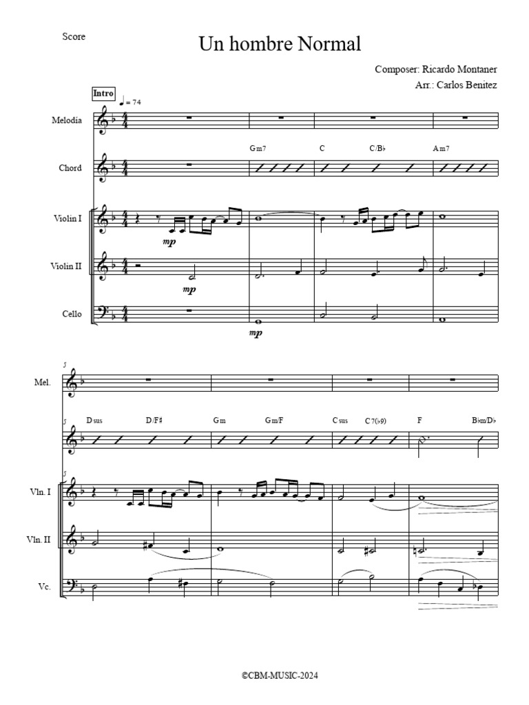 Un Hombre Normal-Arreglo | PDF