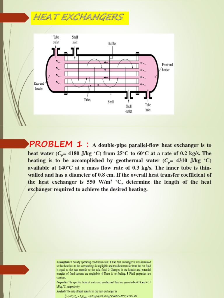 Solution HEAT EXCHANGER-SHEET | PDF