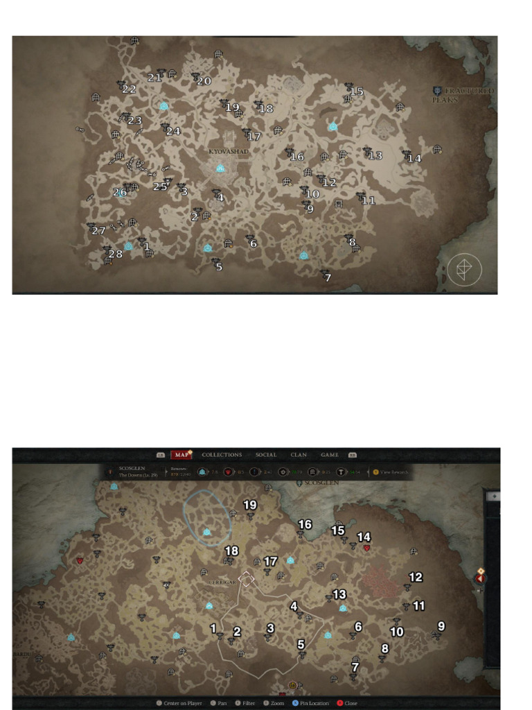 Diablo 4 - All Altars of Lilith Locatioins | PDF